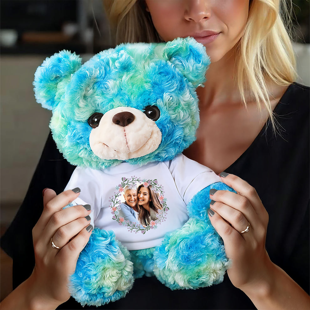 Happy Mother's Day Heart - Teddy Bear With Personalized Photo Shirt ...
