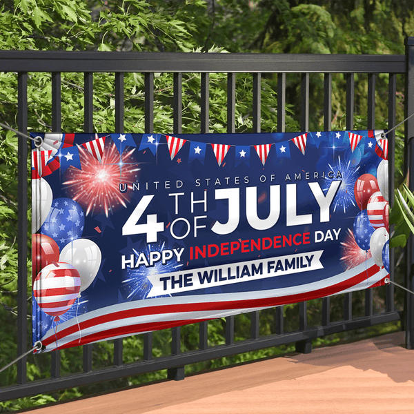Happy Independence Day - Custom Banner - Personalized Unique Banner ...